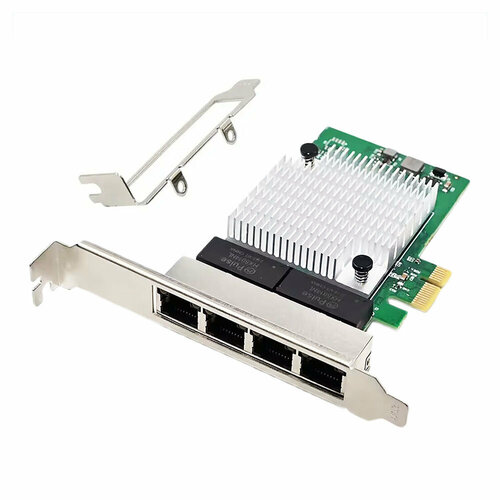 Сетевая карта PCIe x1 (RTL8111H) 4 x RJ45 Gigabit Ethernet | ORIENT XWT-R81L4PE