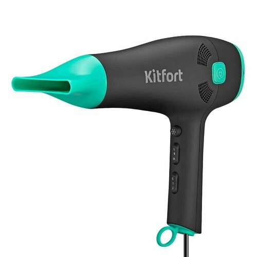 Фен для волос Kitfort КТ-3222, 2000 Вт, 2 скорости, 3 температурных режима, ионизация, сматывающийся шнур питания