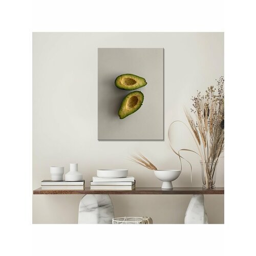 Картина на холсте с подрамником Спелый авокадо 50х70