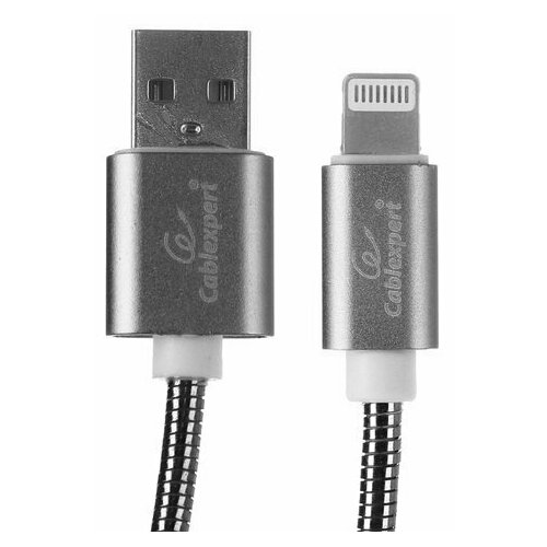 Кабель USB - Lightning, 0.5м, Gembird (CC-G-APUSB02Gy-0.5M)