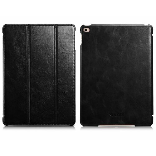 Защитный чехол MyPads бизнес класса для iPad Air 2 - A1566, A1567 с визитницей из качественной импортной кожи Ретро черный