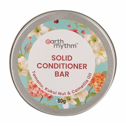 EARTH RHYTHM Solid Conditioner Bar Твердый кондиционер c маслами таману, кукуи и камелии, 80 г