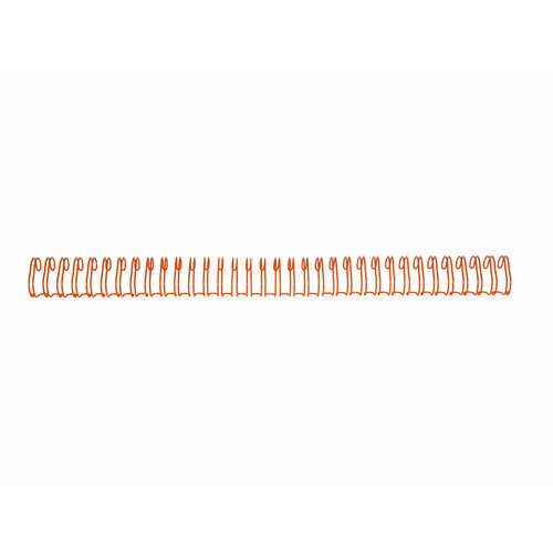Спираль для переплета пружин набор металлических для брошюровки, 14,3 мм (9/16), оранжевая, 100 штук