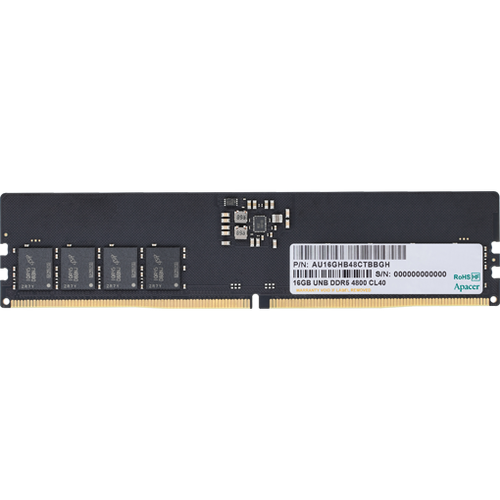 Оперативная память 16Gb DDR5 4800MHz Apacer (AU16GHB48CTBBGH) (FL.16G2A. PTH)