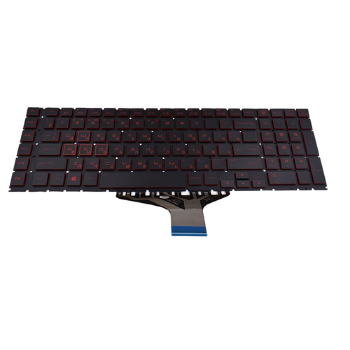 Клавиатура для HP Omen 17-cb0010ur ноутбука с красной подсветкой