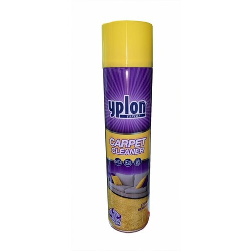 Yplon Expert Carpet Cleaner Активная пена-аэрозоль с пятновыводителем для очистки ковров и обивочных тканей 600 мл