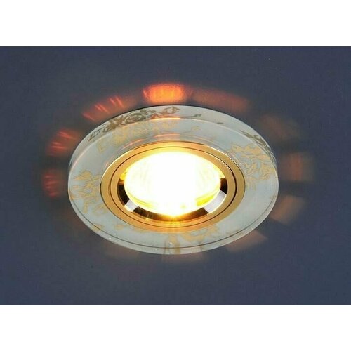 Встраиваемый светильник Elektrostandard 8561/6 MR16 WH/GD белый/золото
