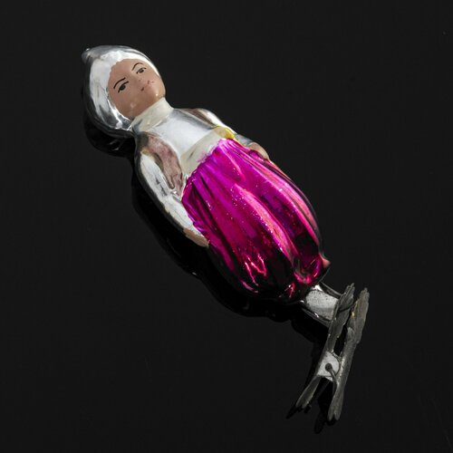 Игрушка елочная на прищепке "Маленький Мук", стекло, роспись