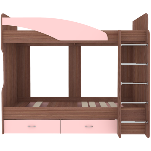Двухъярусная кровать Мийа 2 Бодего Темный Розовый