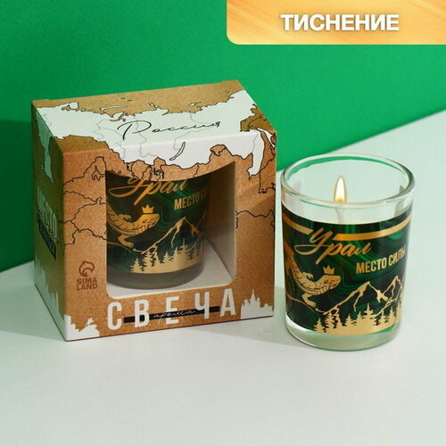 Свеча в стакане "Урал", 5 x 6 см
