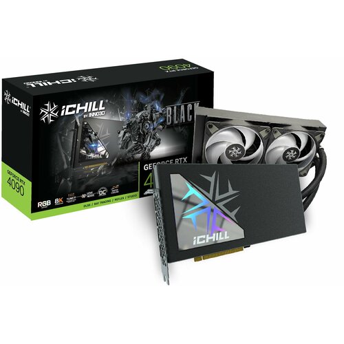 Видеокарта Inno3D RTX4090 ICHILL BLACK 24GB (C4090B-246XX-18330005)