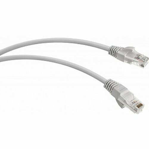 Патч-корд Wrline F/UTP (Hyperline) WR-PC-RJ45-FTP-5E-0.3-GY, категория 5е, 2xRJ45, экранированный, серый, LSZH, 0.3м