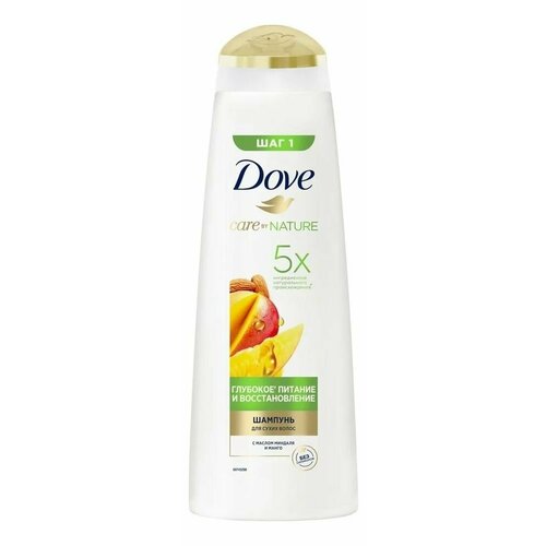 Dove Шампунь Глубокое питание и восстановление для сухих волос, 380 мл