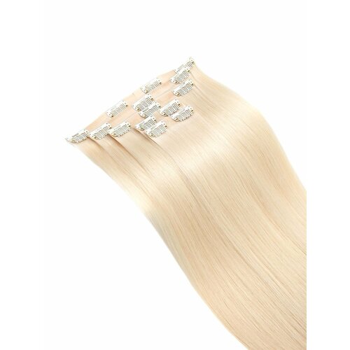 Hairshop Волосы на заколках 10.1 50 см 5 Stars (110гр) (Платиновый блондин)