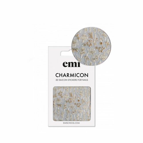 E.Mi, 3D-стикеры №190 Осенняя нежность_золото Charmicon 3D Silicone Stickers