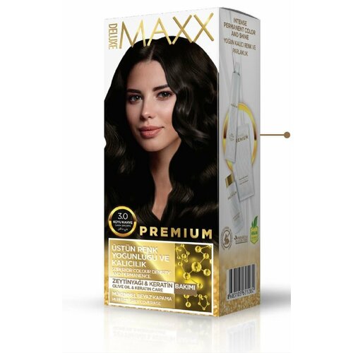 MAXX DELUXE PREMIUM Краска для волос 3.0 темный каштан