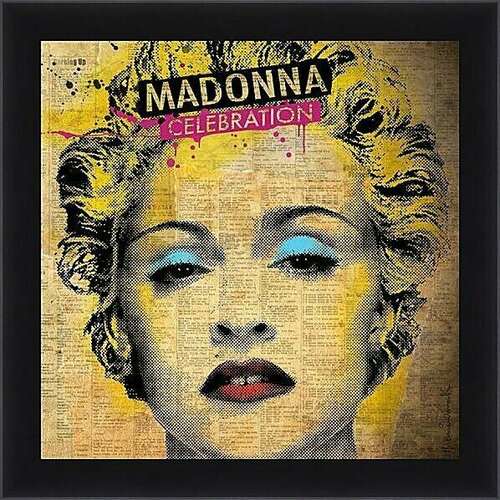 Плакат, постер на холсте Madonna-Мадонна. Размер 21 х 30 см