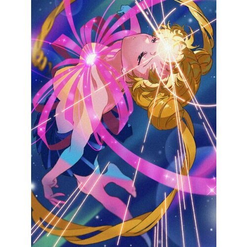 Плакат, постер на холсте Sailor Moon, Сейлор Мун. Размер 60 х 84 см