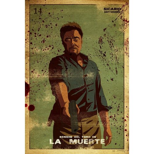 Плакат, постер на бумаге La Muerte, Санта Муэрте. Размер 42 х 60 см