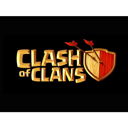 Плакат, постер на холсте Clash of Clans/игровые/игра/компьютерные герои персонажи. Размер 42 х 60 см