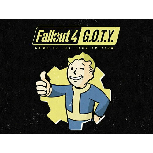 Плакат, постер на холсте Fallout G. O. T. Y/Фаллаут/игровые/игра/компьютерные герои персонажи. Размер 30 х 42 см