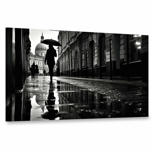 Интерьерная картина 100х60 "Питерский дождь"