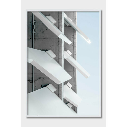 Постер для интерьера Postermarkt, 30х40 см в белой рамке, постер Архитектура #48