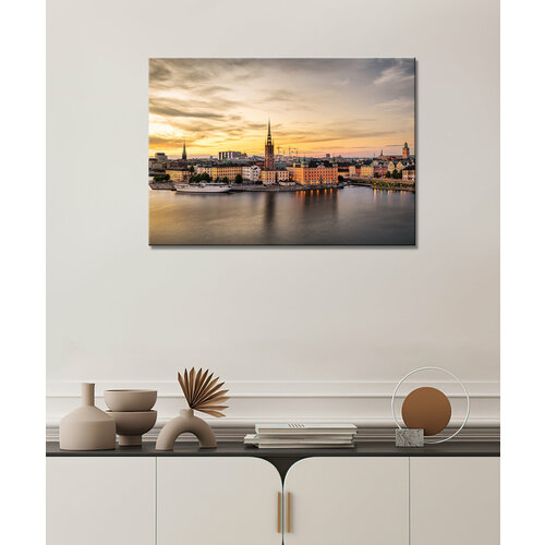 Картина/Картина на холсте для интерьера/Картина на стену/Картина для кухни/ - Швеция/Стокгольм (2) 20х30