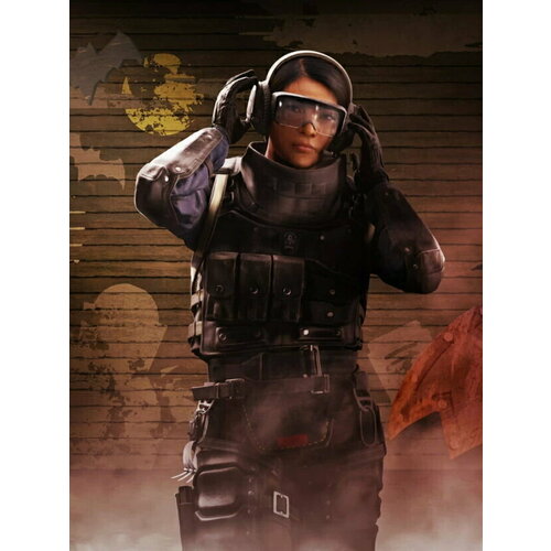 Плакат, постер на холсте Tom Clancy s Rainbow Six Siege-Ying/игровые/игра/компьютерные герои персонажи. Размер 30 х 42 см