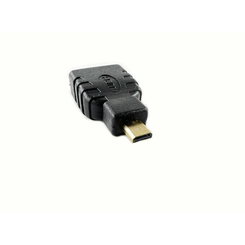 Переходник MICRO HDMI штекер-HDMI гнездо пластик позолоченный( 1 штука)