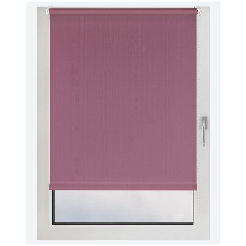 Рулонные шторы Shantung 90х160 см на окно фиолетовый