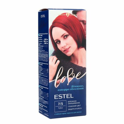 Стойкая крем-краска для волос ESTEL LOVE рубин