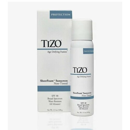 TIzo Sheerfoam Sunscreen SPF30 - Минеральный солнцезащитный спрей для лица и тела Не тонирующий