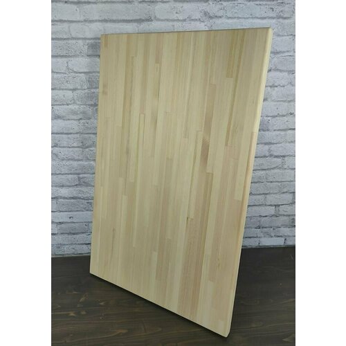 Столешница деревянная для стола, без шлифовки и покраски, 130х80х4 см