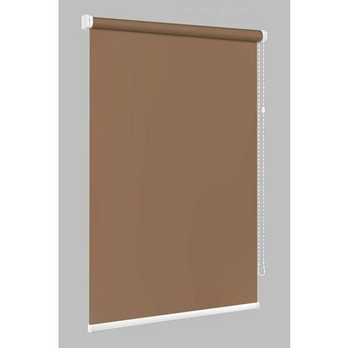 Рулонные шторы Люкс коричневый 40х155 см