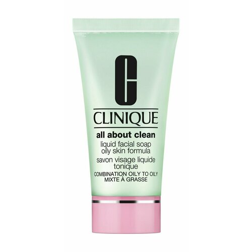 Сильнодействующее жидкое мыло для жирной кожи лица Clinique All About Clean Liquid Facial Soap Oily Skin Formula Travel Size