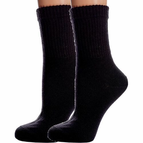 Носки PARA socks, 2 пары, размер 23, черный