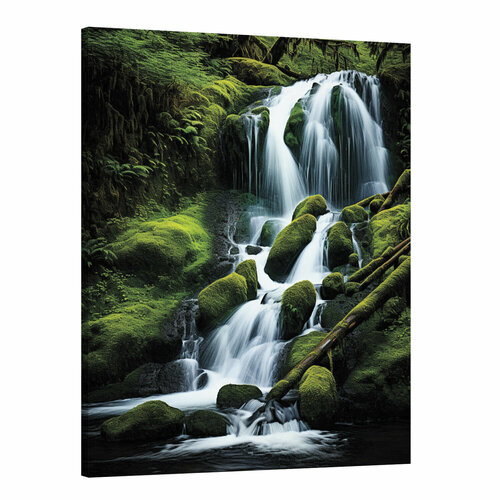 Интерьерная картина 50х70 "Шум водопада"