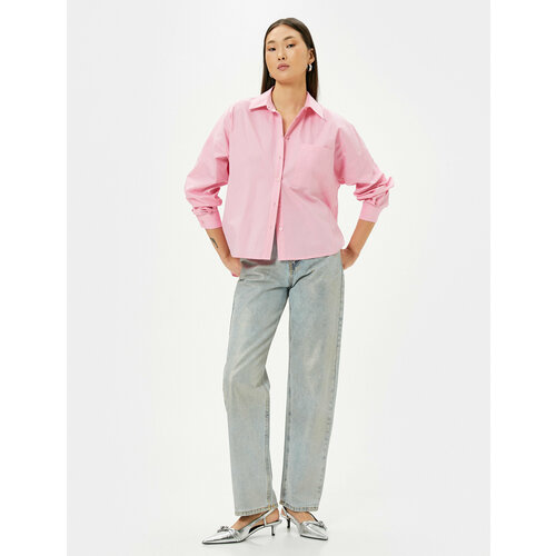 Рубашка  KOTON, размер 38, розовый