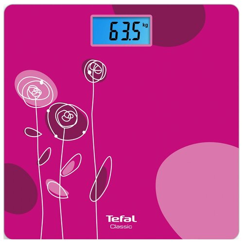 Весы напольные электронные Tefal PP1531V0 макс.160кг розовый/рисунок