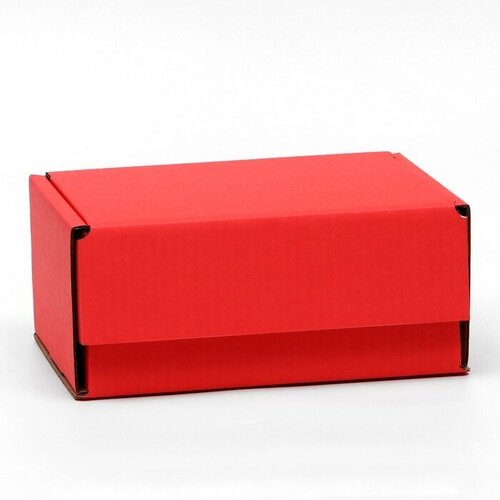 Коробка самосборная, красная, 22 х 16,5 х 10 см, 2 штуки