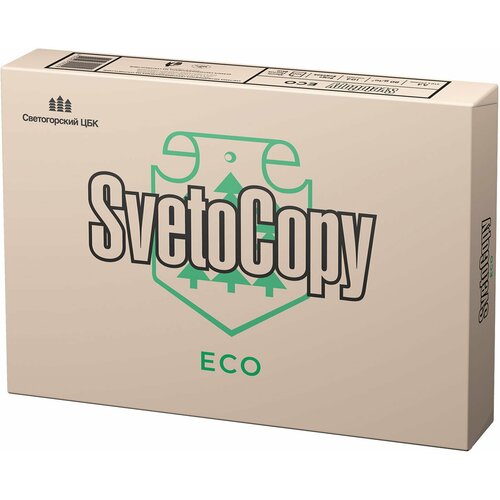 Бумага офисная А4, 80 г/м2, 500 л, SVETOCOPY ECO, белизна 60%, Sylvamo, Россия