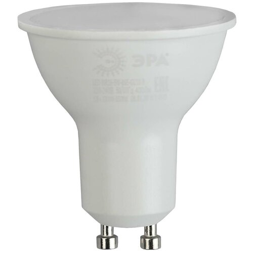 Лампа светодиодная ЭРА GU10 9W 4000K матовая MR16-9W-840-GU10 Б0044089