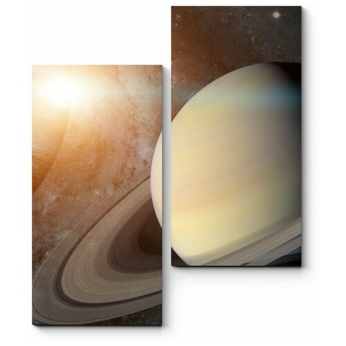Модульная картина Кольца Сатурна 60x75