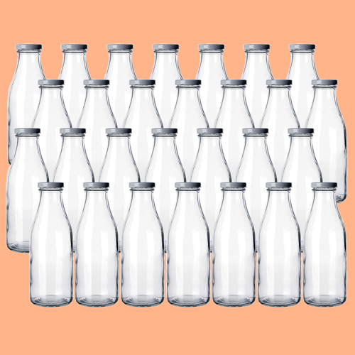 Набор стеклянных Бутылок (ТО-38) 300 мл. "Дип", 28 штук с крышкой в комплекте
