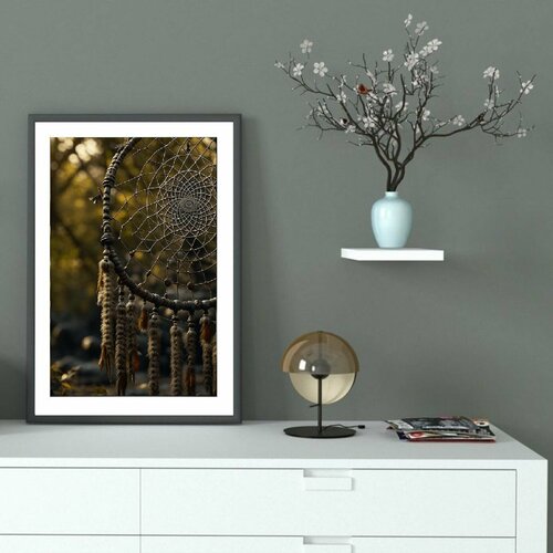 Постер "Ловец снов в лесу" Cool Eshe из коллекции "Креатив", А4 (29,7 х 21 см)