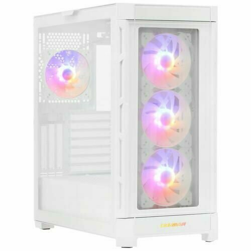 Корпус Cougar Duoface Pro RGB White белый, Mid-Tower, Mini-ITX, SSI-CEB, USB 2.0 Type-A, USB 3.2, USB 3.2 Gen1 Type-C, 4 x 120 мм