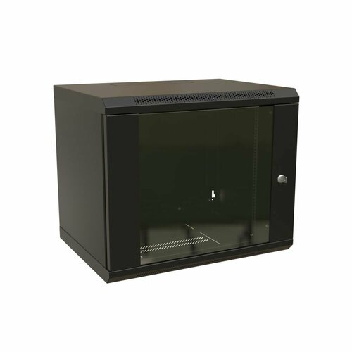 WRline WR-TW-1566-GP-RAL9004 Шкаф настенный 19-дюймовый (19"), 15U, 775x600х600мм, RAL 9004