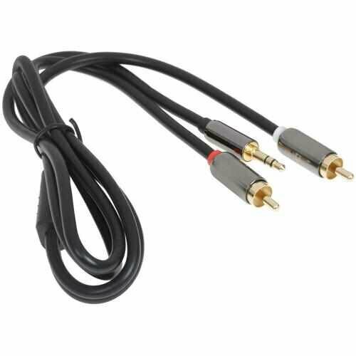 Кабель DEXP 3.5 mm jack - RCA х2 черный