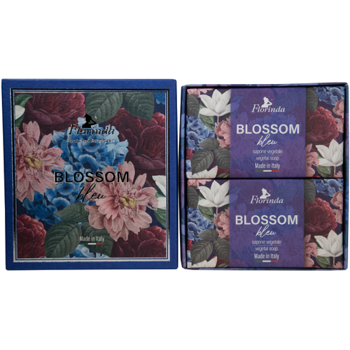Набор мыла Florinda Blossom blue: Синие цветы, 200г, 2шт